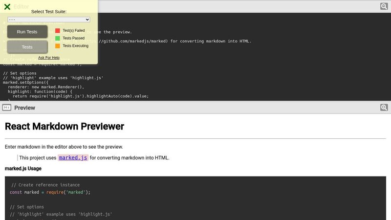 Markdown Previewer