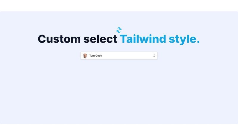 Custom Select ~ Tailwind style (+JQuery)