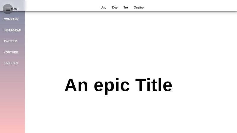 Css only sidebar body push