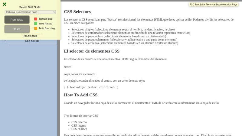 FCC: Technical Documentation Page