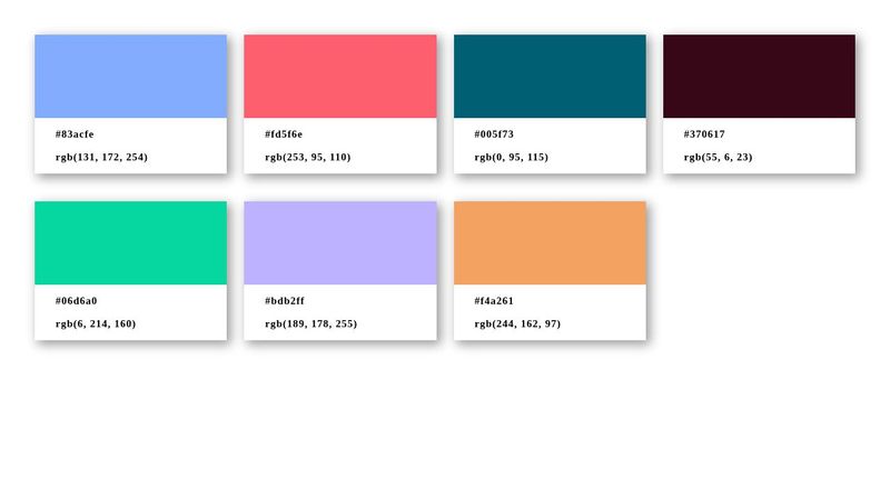 Simple CSS Color Palettes