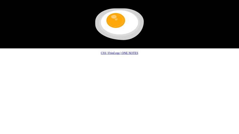 CSS | Fried egg