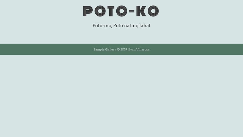 Sample Gallery (HTML/CSS)