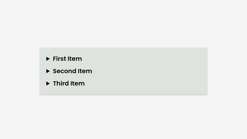 Accordion Menu | Vanilla JS