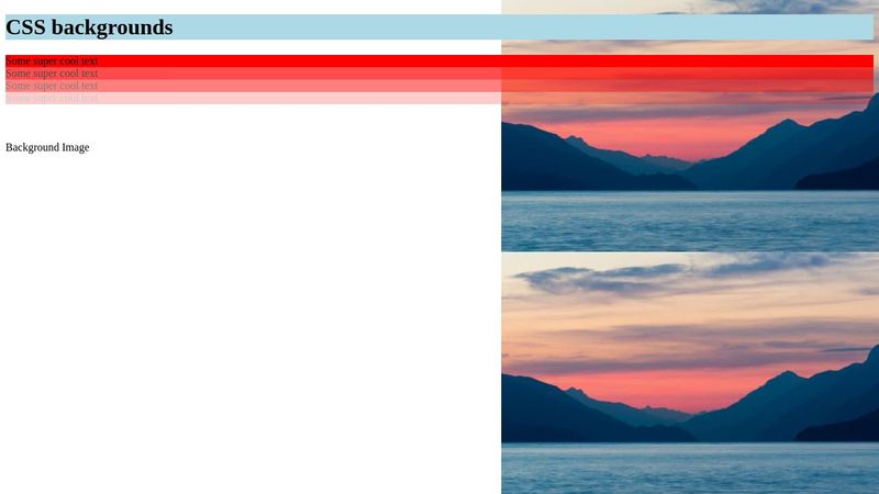 CSS Backgrounds