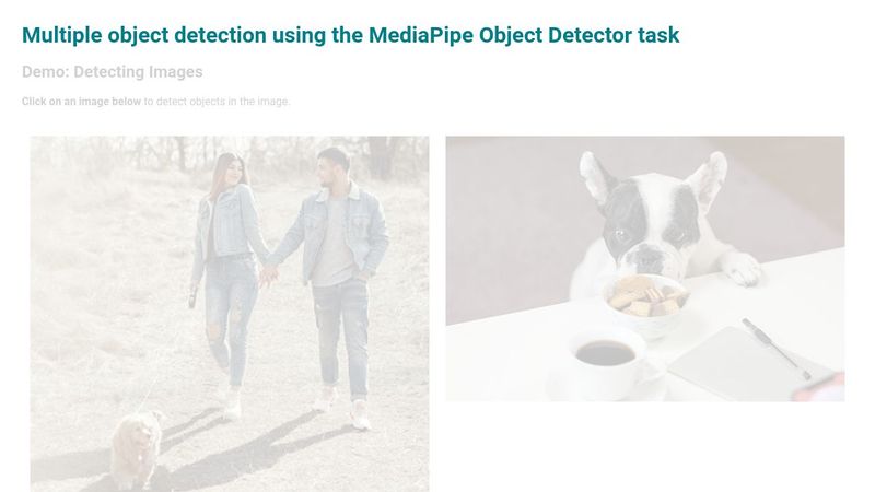 MediaPipe Object Detection for web