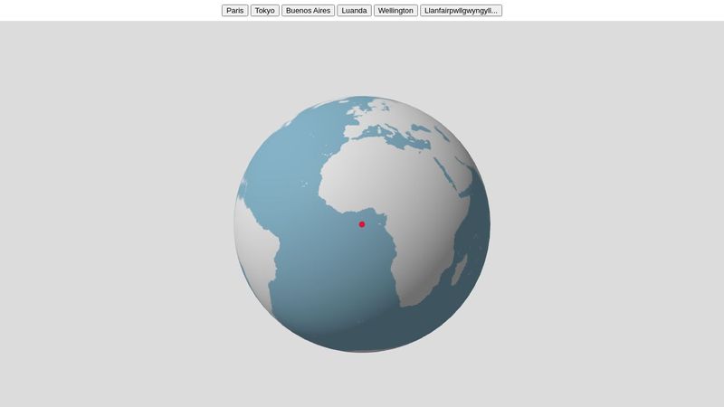 Rotate globe using lat/long values