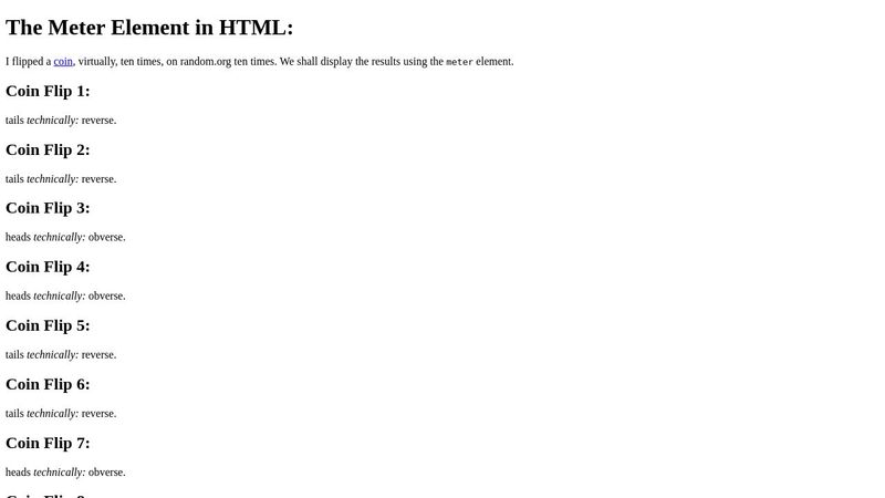 Meter Tag in HTML tutorial: