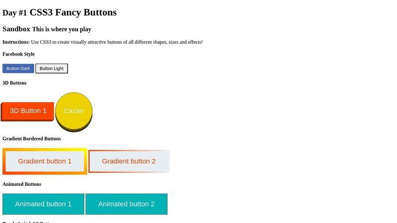 CSS3 in 30 Days - Day 1
