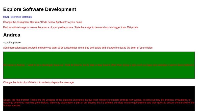 Explore Software Development