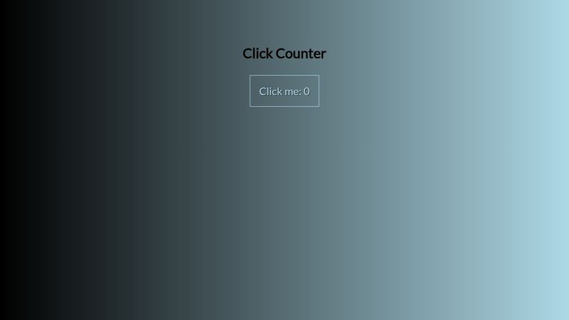 Click Counter with JavaScript