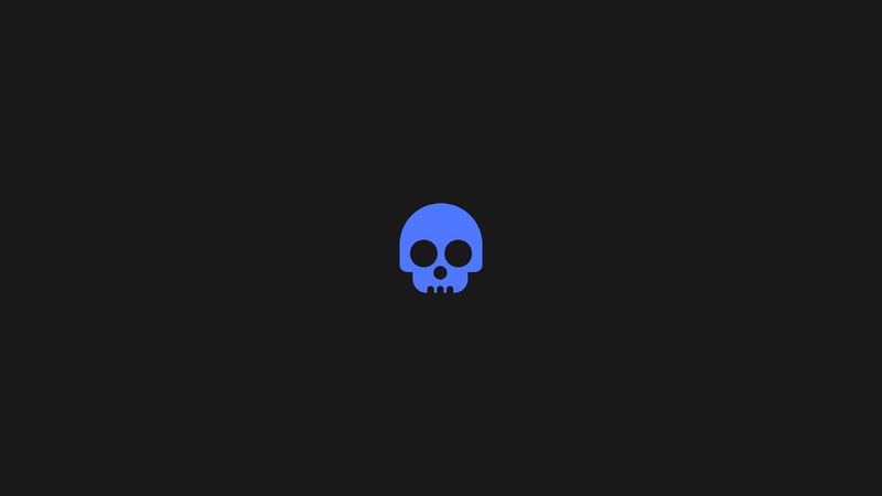skull button - only css