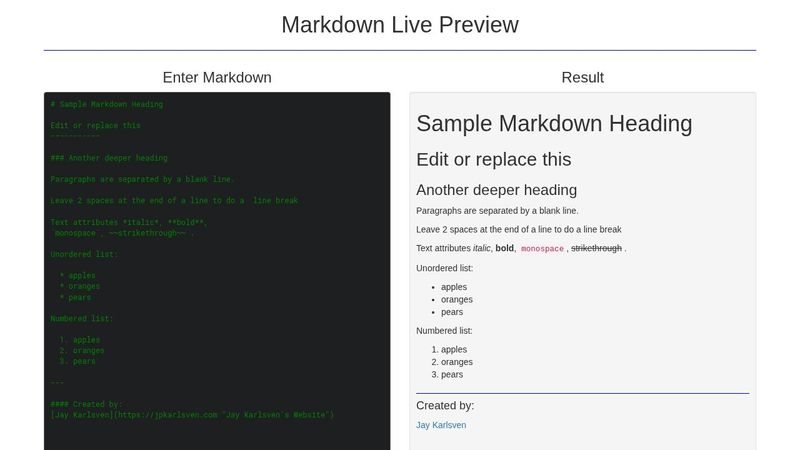Markdown Previewer [FreeCodeCamp]