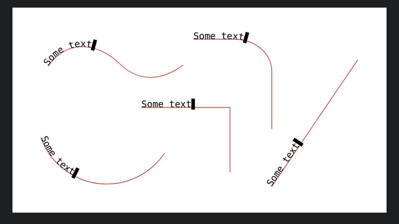 SVG text on path typing with JS