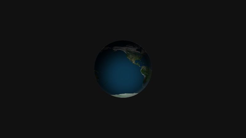 3D Rotating Earth Animation