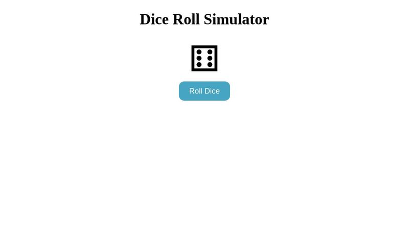 Dice Roll Simulator