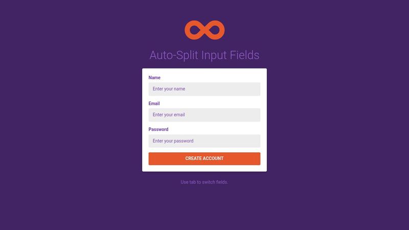 Auto-Split Input Fields