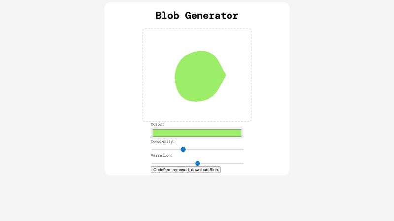 JavaScript Blob Generator