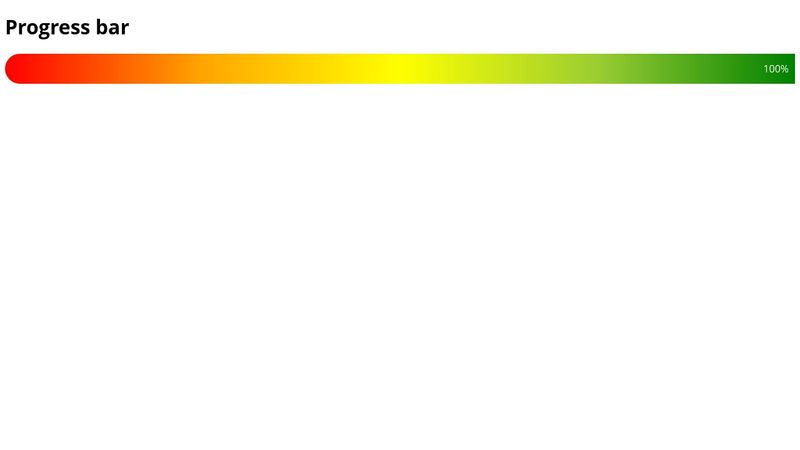Progress bar w/ gradient