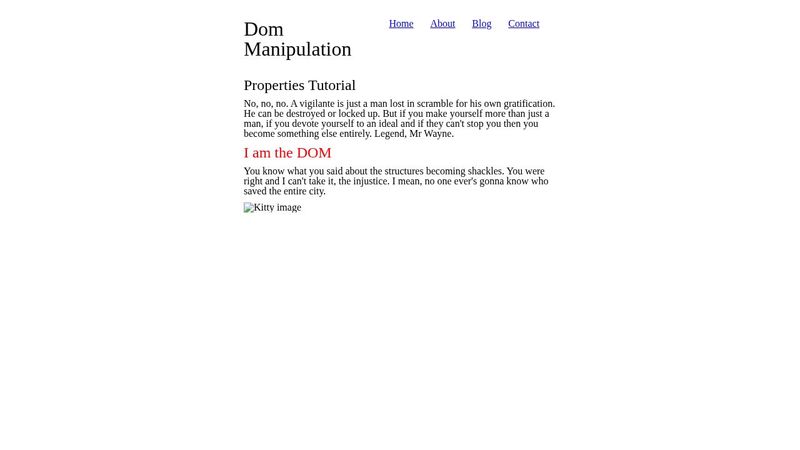 DOM manipulation techniques
