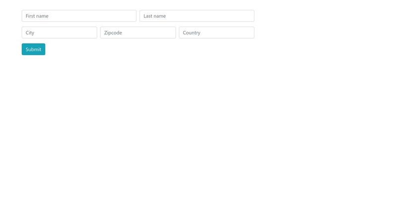 Bootstrap 4 Form Row