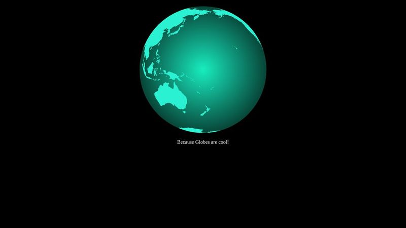 Rotating globe with SVG and D3.js