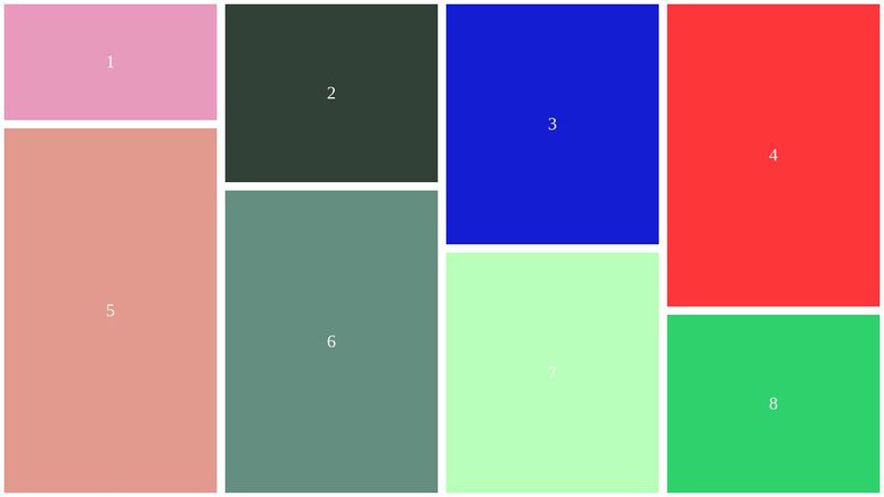 CSS实现瀑布流布局（display: grid）