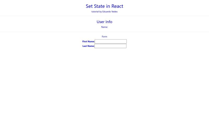 React Input Form