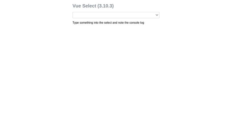 Vue Select Template - Filterable bug