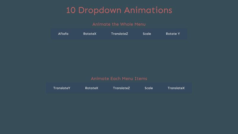 Dropdown Animations With Css Transforms 9055