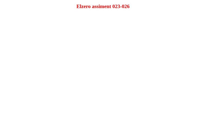 Elzero Assiment javascript ->( 023-026)