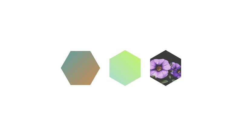 CSS-only hexagon shapes (the modern way)