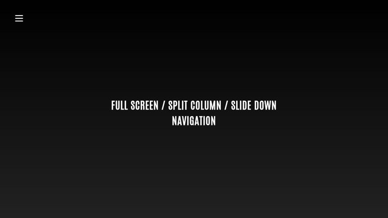 Awesome Full Screen Navigation with Pure HTML & CSS