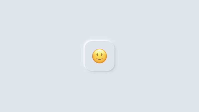 Neumorphism Button Emoji CSS
