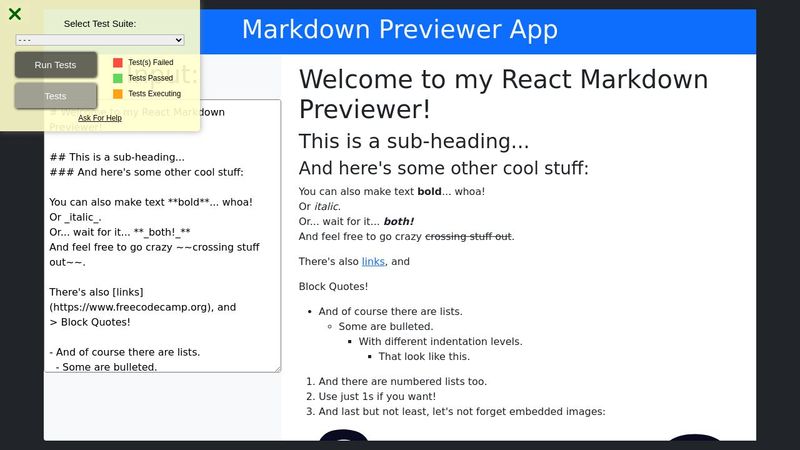 Build a Markdown Previewer