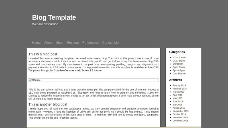 Blog Template