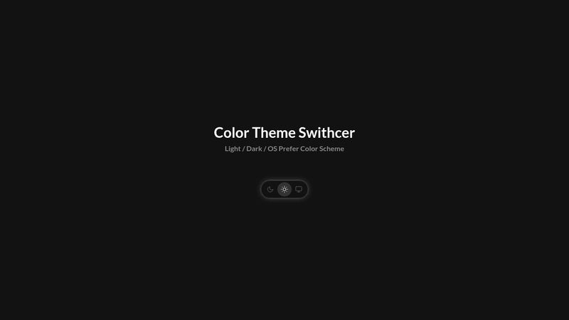 Color Theme Switcher ( Radio Buttons )