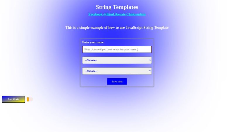 JS String Template