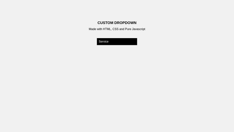 Custom dropdown