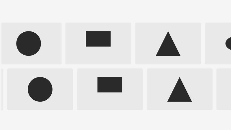 React infinite scroll bi-directional Shapes Marquee