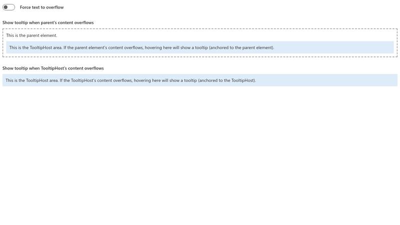 TooltipHost overflow mode