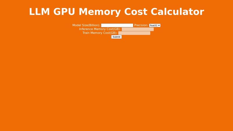 LLM GPU Memory Cost Calculator
