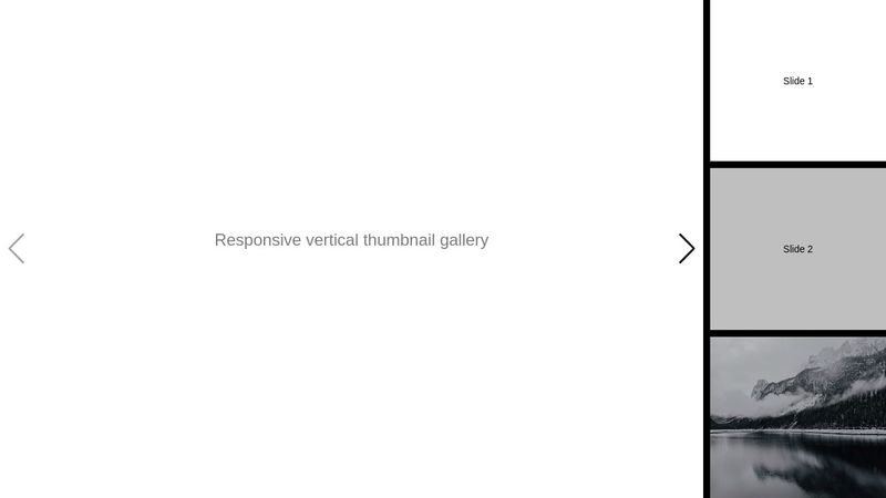 Swiper - Vertical Thumbnails / Horizontal Thumbnails - Responsive