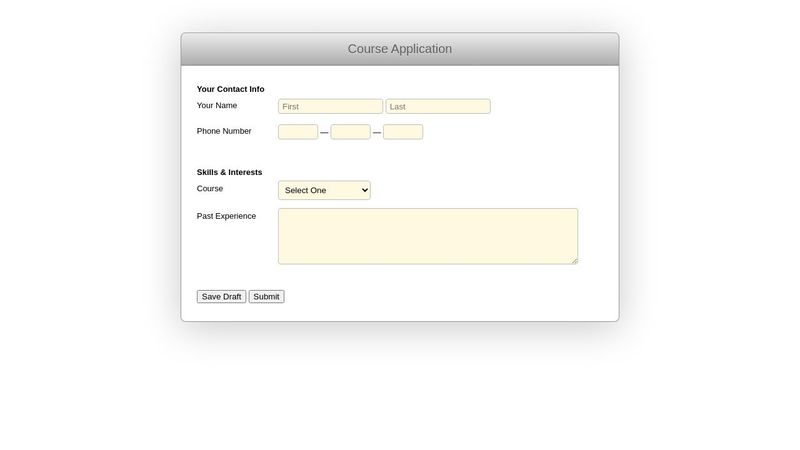 Form Validation - Solution