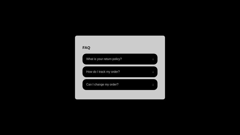 FAQ Buttons