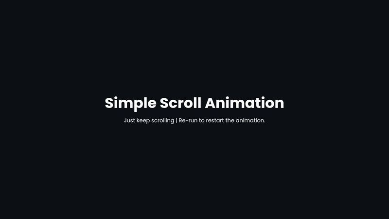 Simple Animation on Scroll - Intersection Observer API