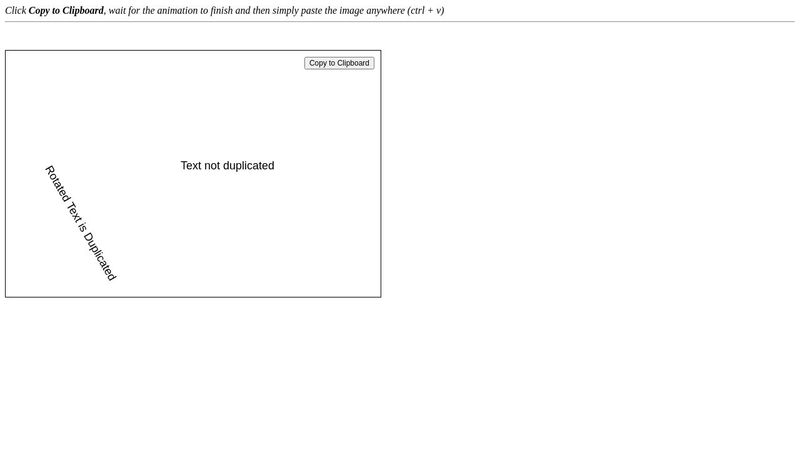 Copy to Clipboard with html2Canvas rotated text issue