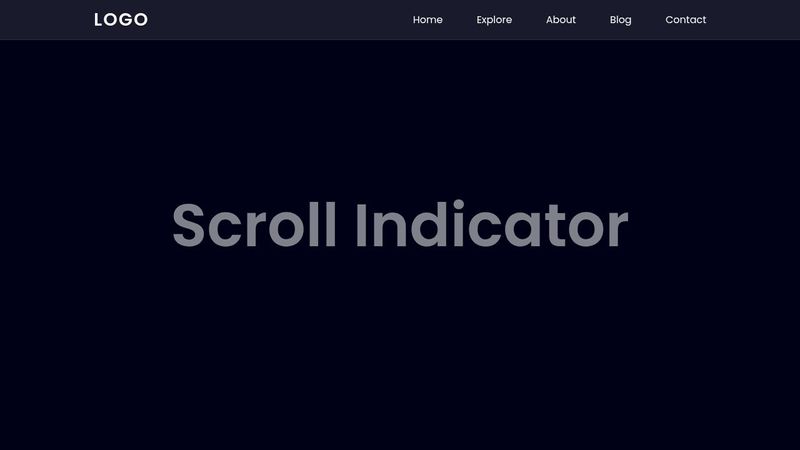 Scroll Indicator Bar