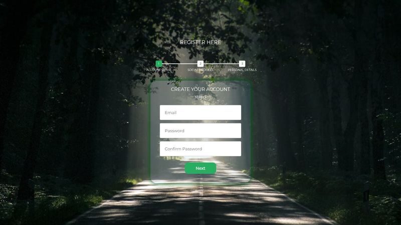 Registration form using jQuery and CSS3