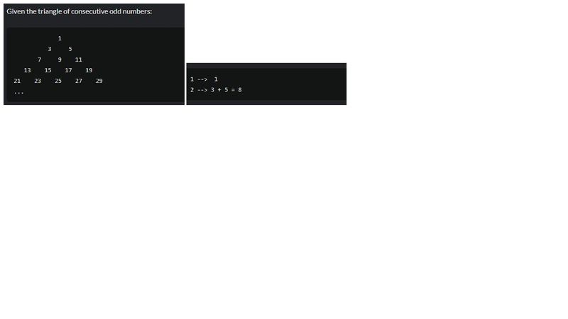 codewars-Sum of odd numbers